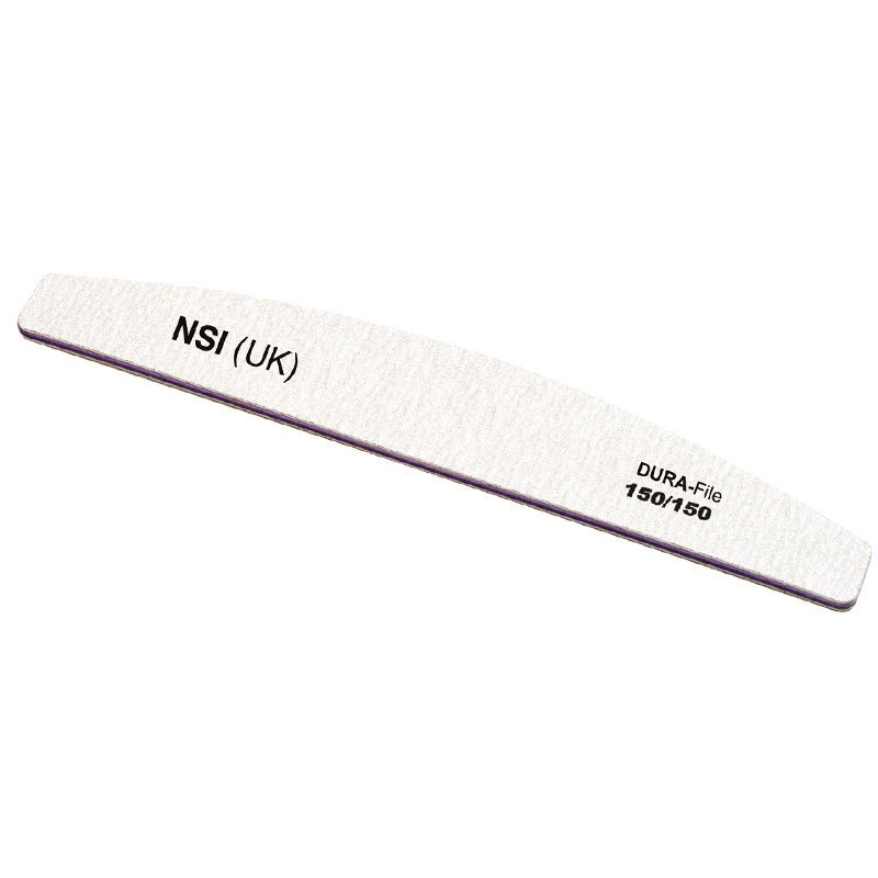 NSI Dura File 150/150 Grt | Ergonomic Shape | HD Beauty Wholesale